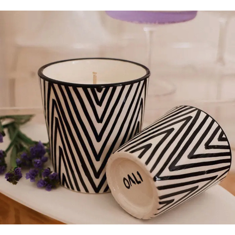 Bougie parfumée fleurissante Ambre - Marque belge Oali